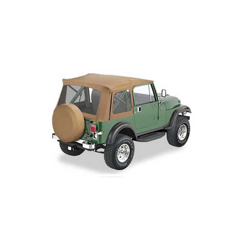 Bâche ''Supertop'' Marron Jeep CJ7 Wrangler YJ 76-95 - Kulture Jeep